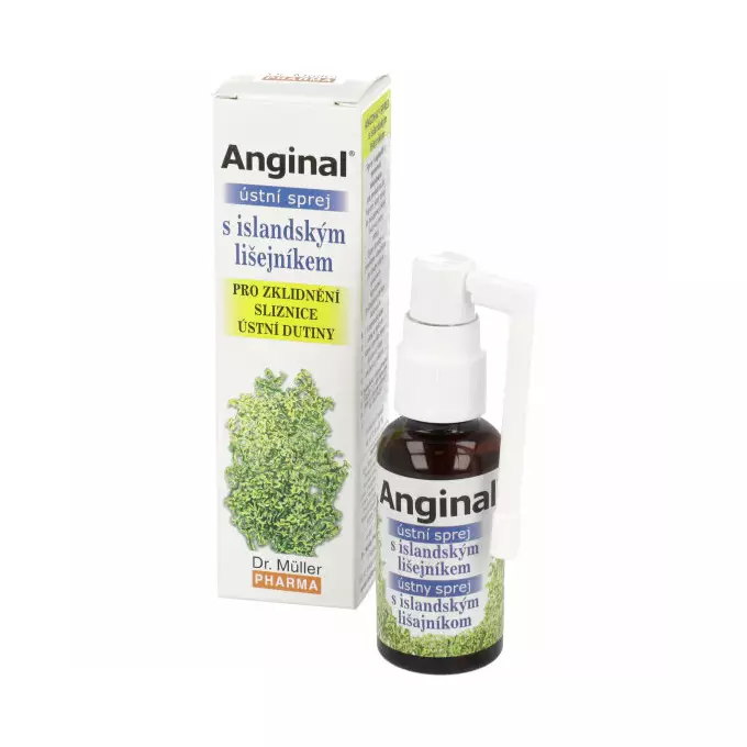 Dr. Muller Pharma - Anginal, spray z porostem islandzkim, 30 ml - skład ...