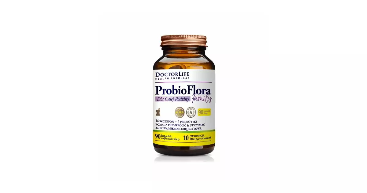 Doctor Life - probioflora family, 90 kapsułek - skład, cena, opinie ...