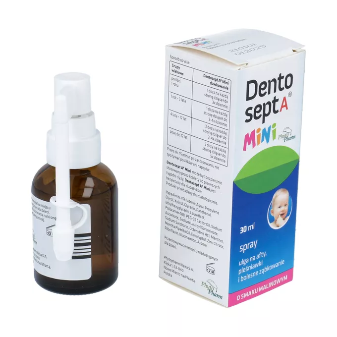 Dentosept A MINI - na afty, pleśniawki i bolesne ząbkowanie, smak ...