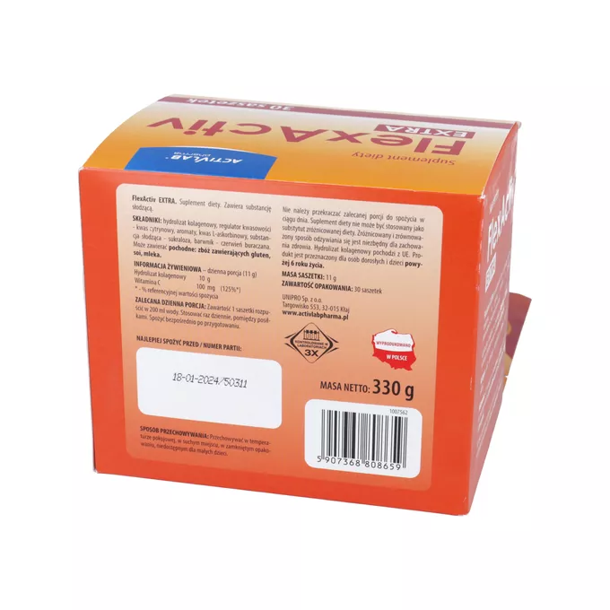 Activlab Pharma FlexActiv Extra, 30 saszetek - skład, cena, opinie ...