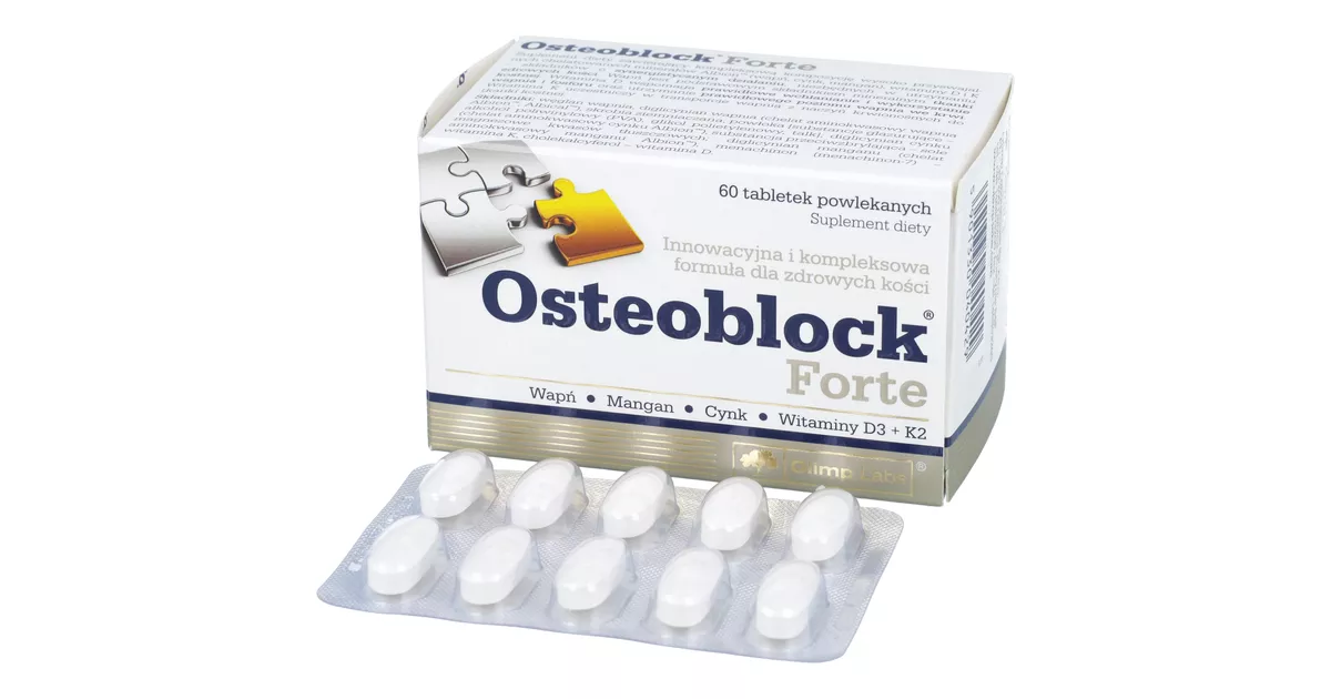 Olimp, Osteoblock Forte, 60 tabletek - skład, cena, opinie | iZielnik.pl