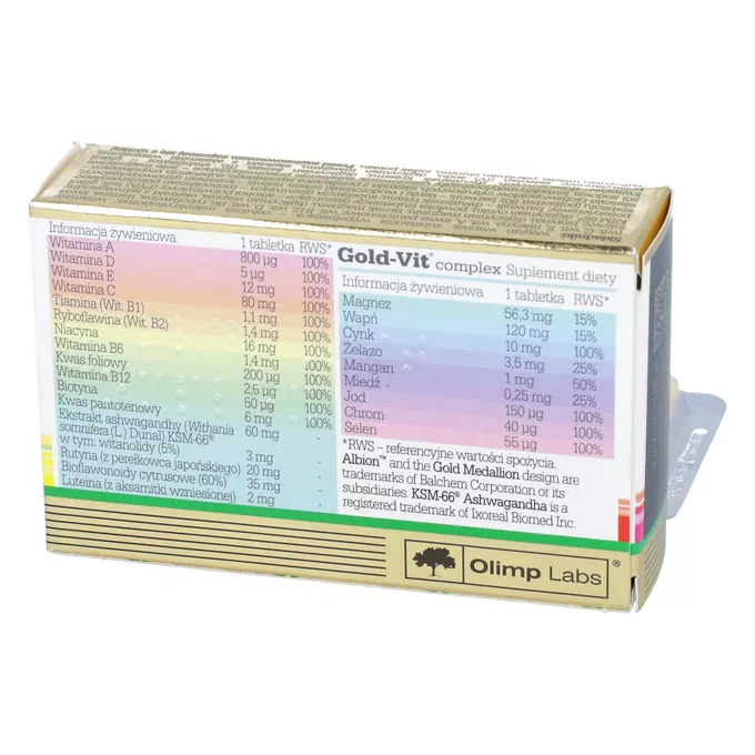 Olimp, Gold-Vit complex, 30 tabletek - skład, cena, opinie | iZielnik.pl