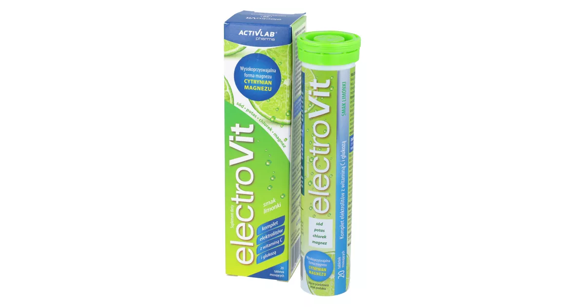 Activlab ElectroVit, smak limonkowy, 20 tabletek musujących - skład ...