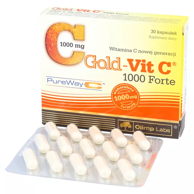 Olimp, Gold-Vit C 1000 Forte, 30 kapsułek - skład, cena, opinie ...