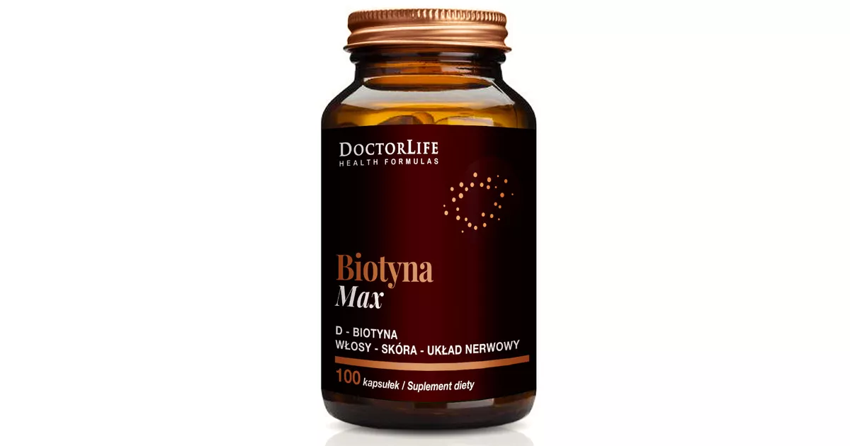 DoctorLife Biotyna Max, 100 kapsułek - skład, cena, opinie | iZielnik.pl