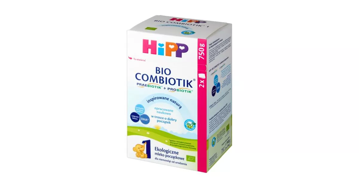 HiPP Bio Combiotik 1 - Ekologiczne mleko początkowe, od urodzenia, 750 ...