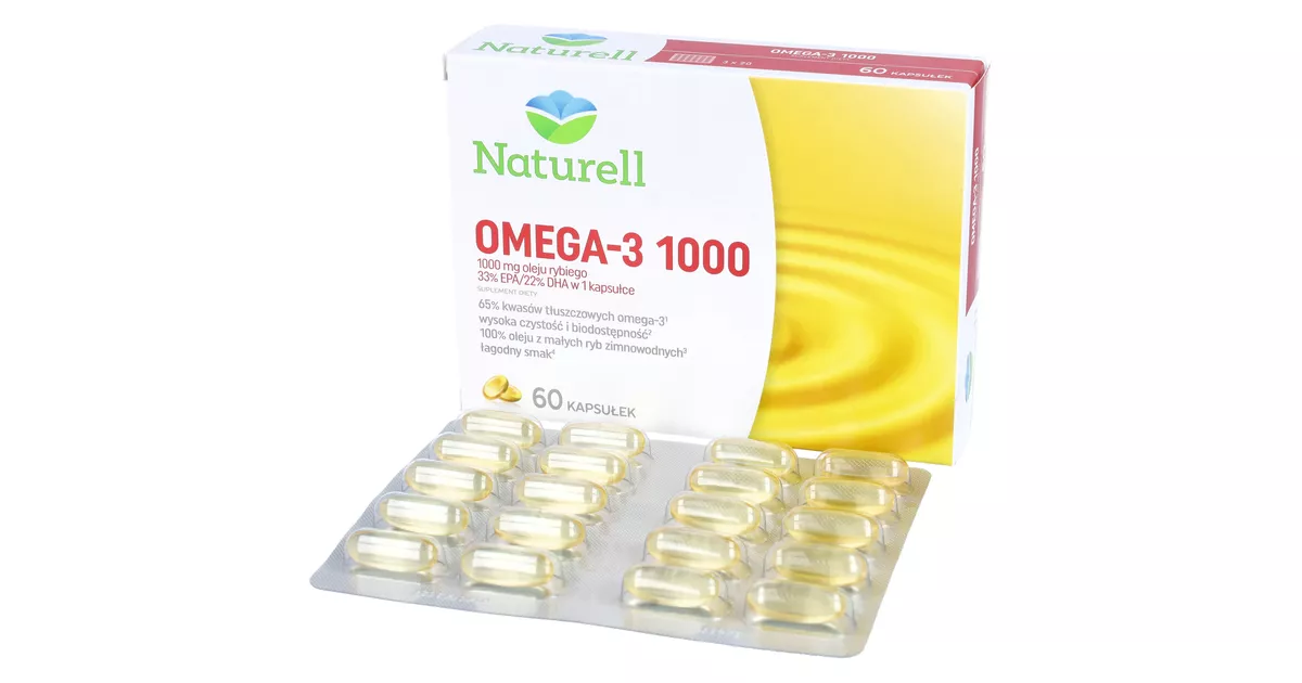 Naturell Omega-3 1000, 60 kapsułek - skład, cena, opinie | iZielnik.pl