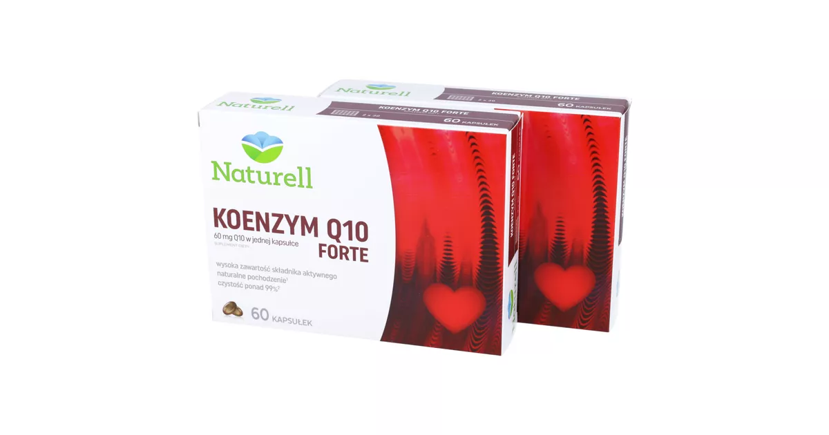 ZESTAW: 2 x Naturell Koenzym Q10 Forte, 60 kapsułek - skład, cena, opinie | iZielnik.pl