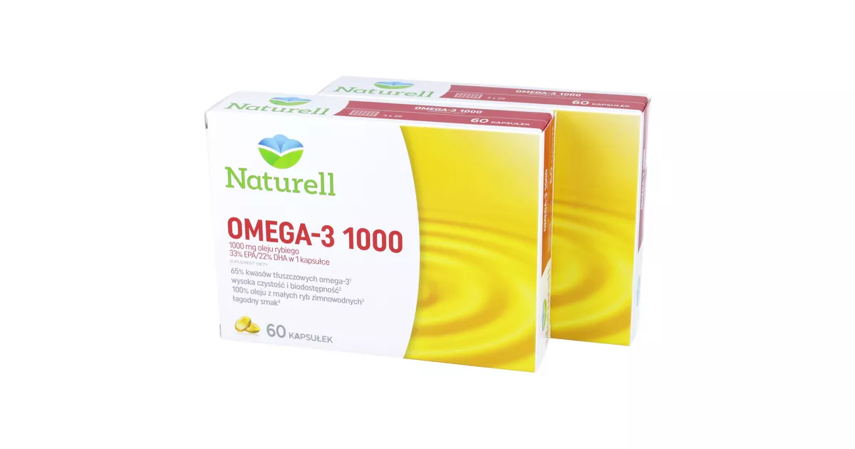ZESTAW: 2 x Naturell Omega-3 1000, 60 kapsułek - skład, cena, opinie | iZielnik.pl