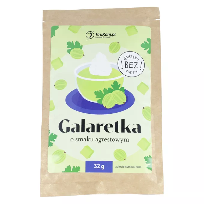 KruKam - galaretka agrestowa, bez cukru, 32 g - skład, cena, opinie ...