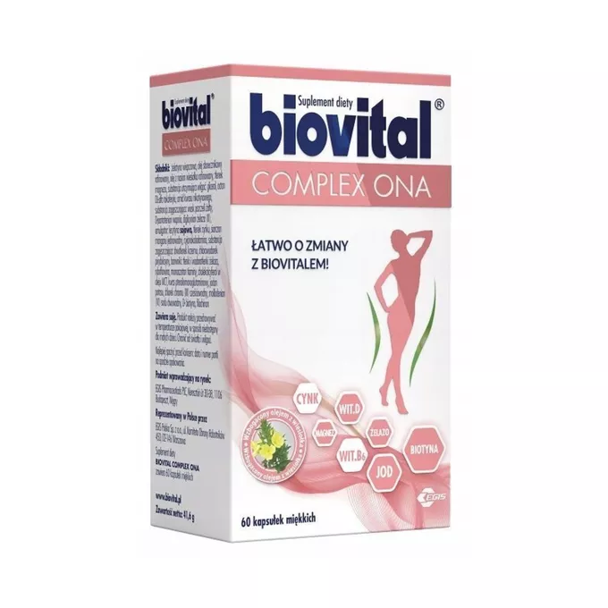 Biovital Complex ONA, 60 kapsułek - skład, cena, opinie | iZielnik.pl