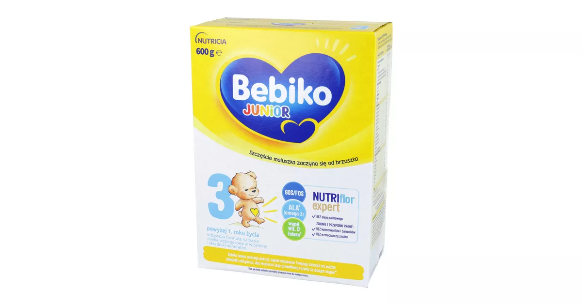 Bebiko Junior 3 Nutriflor Expert - odżywcza formuła na bazie mleka dla ...