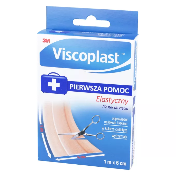Viscoplast Elastyczny - plastry do cięcia (1m x 6 cm), 1 sztuka - skład ...
