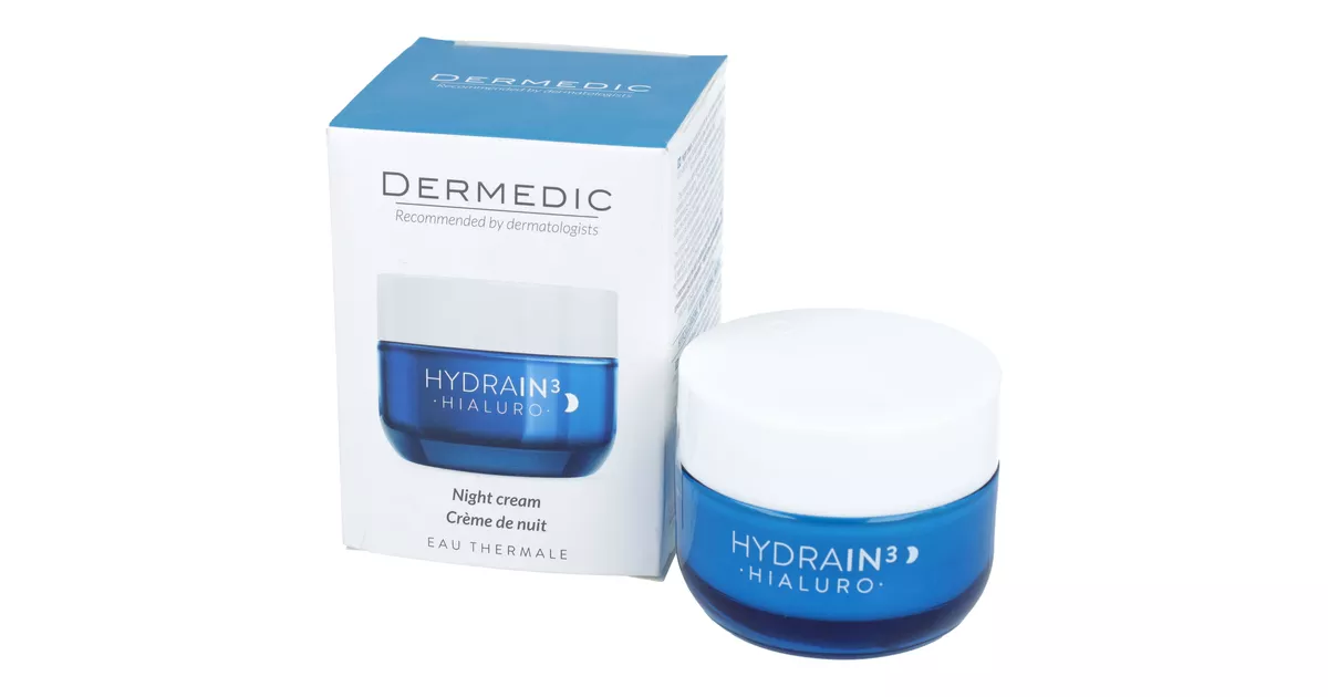 DERMEDIC Hydrain 3 hialuro - krem na noc, 50 ml - skład, cena, opinie ...