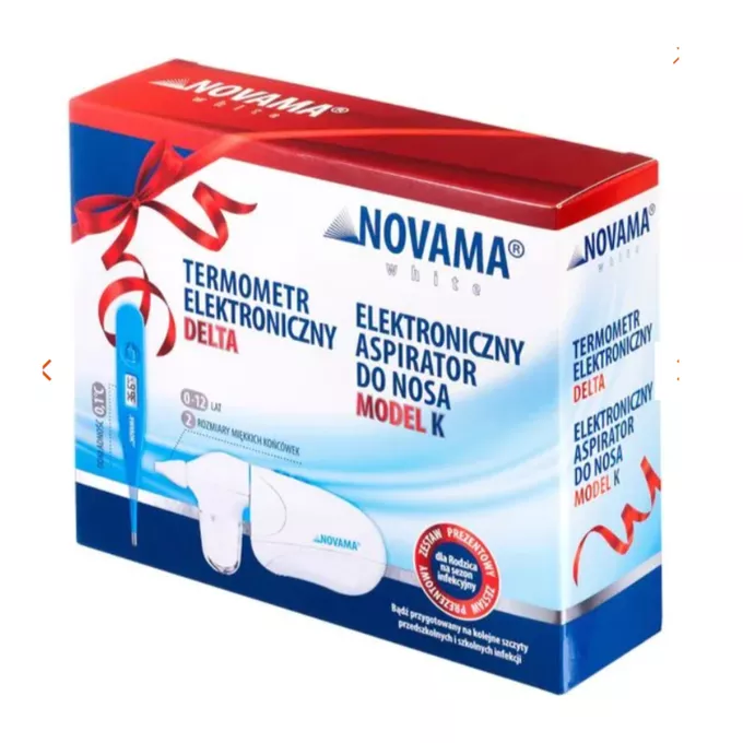 NOVAMA - elektroniczny aspirator do nosa + termometr bezdotykowy, 1 ...