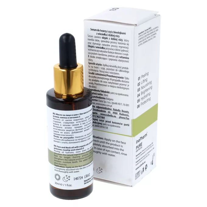 InoPharm - Pure Elements, serum do twarzy i szyi z organicznymi ...