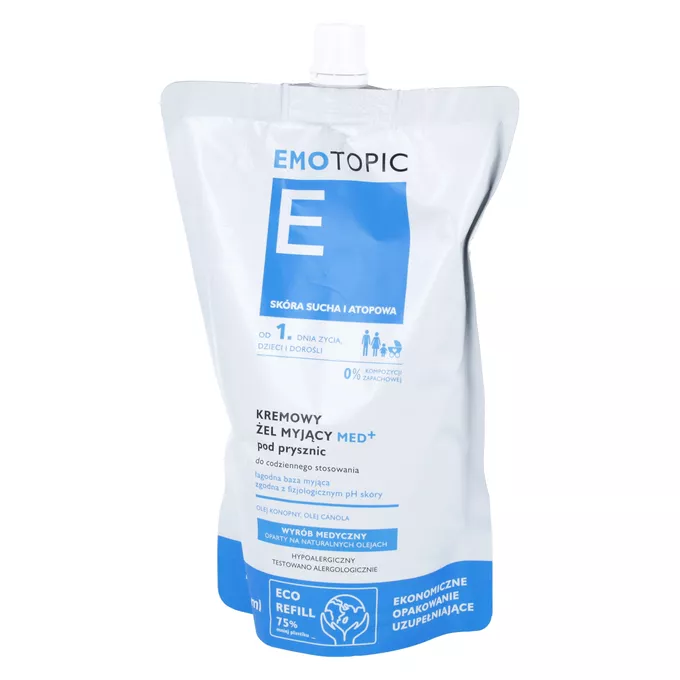 EMOTOPIC - MED+, kremowy żel myjący pod prysznic, 400 ml - skład, cena ...