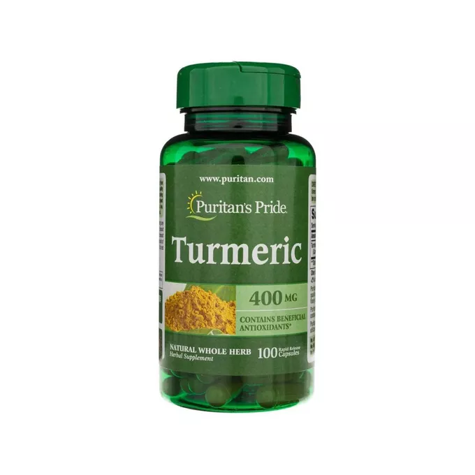 Puritans Pride Turmeric 400 mg, kurkuma, 100 kapsułek - skład, cena ...