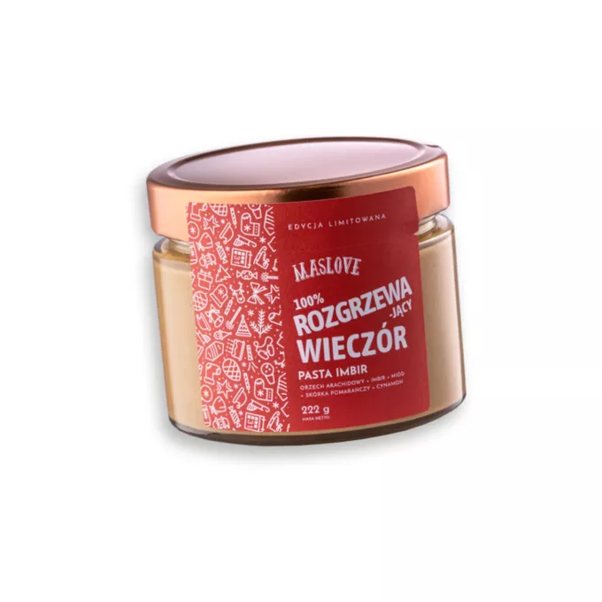 MASLOVE - masło orzechowe, rozgrzewający wieczór, 222 g - skład, cena ...