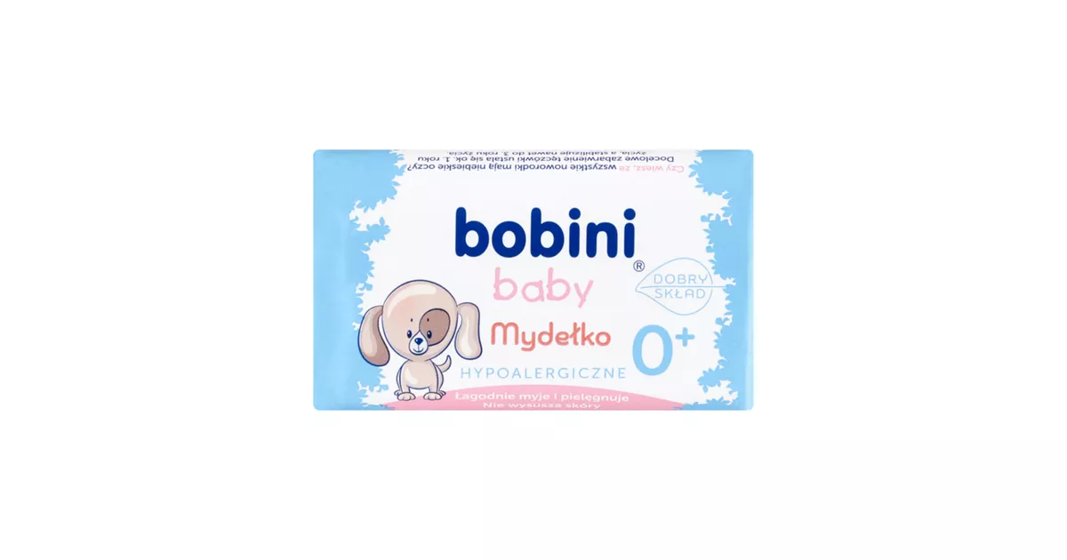 BOBINI - hipoalergiczne mydełko w kostce dla dzieci 0+, 90 g - skład ...
