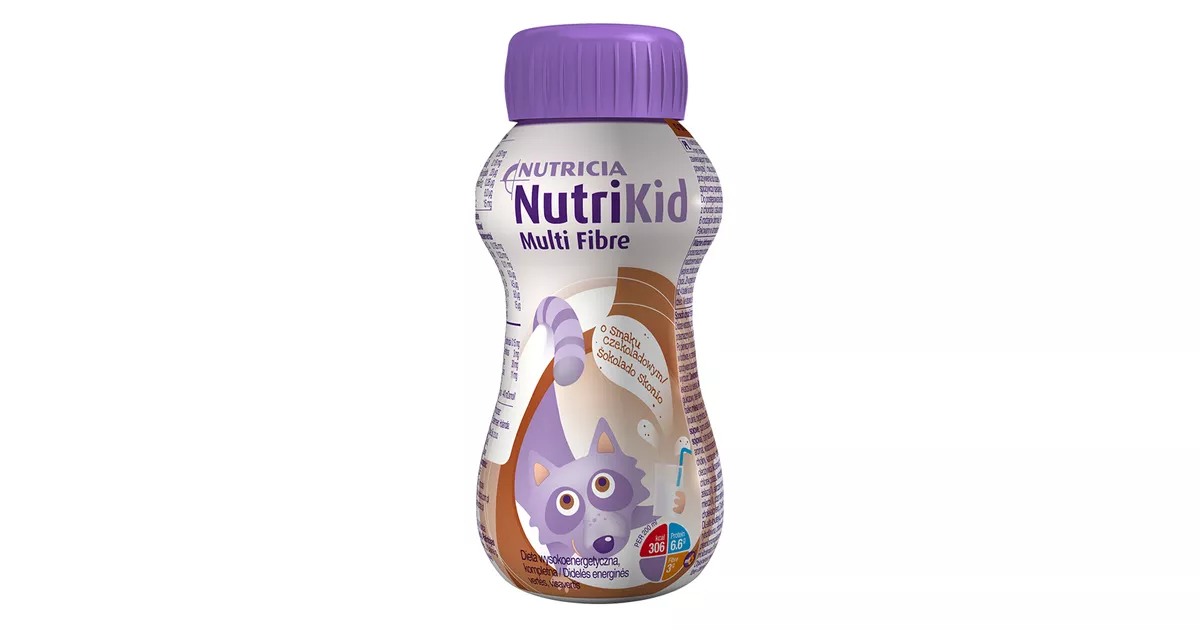 NutriKid Multi Fibre - płyn dla dzieci o smaku czekoladowym, 200 ml ...