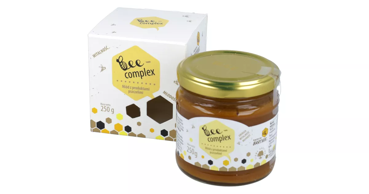 BARTNIK - Bee-complex, miód z produktami pszczelimi, 250 g - skład ...