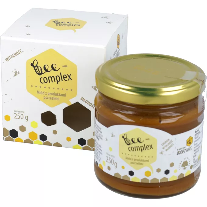 BARTNIK - Bee-complex, miód z produktami pszczelimi, 250 g - skład ...