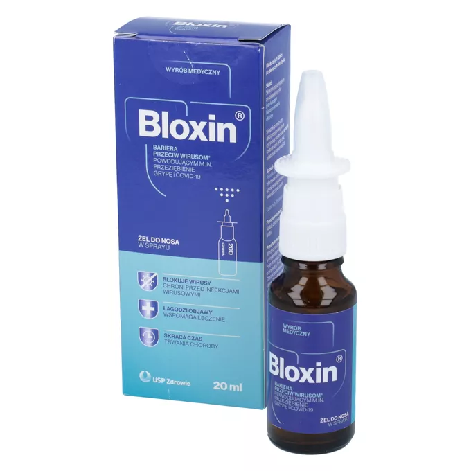 Bloxin - żel do nosa w sprayu, bariera przeciw wirusom, 20 ml - skład ...