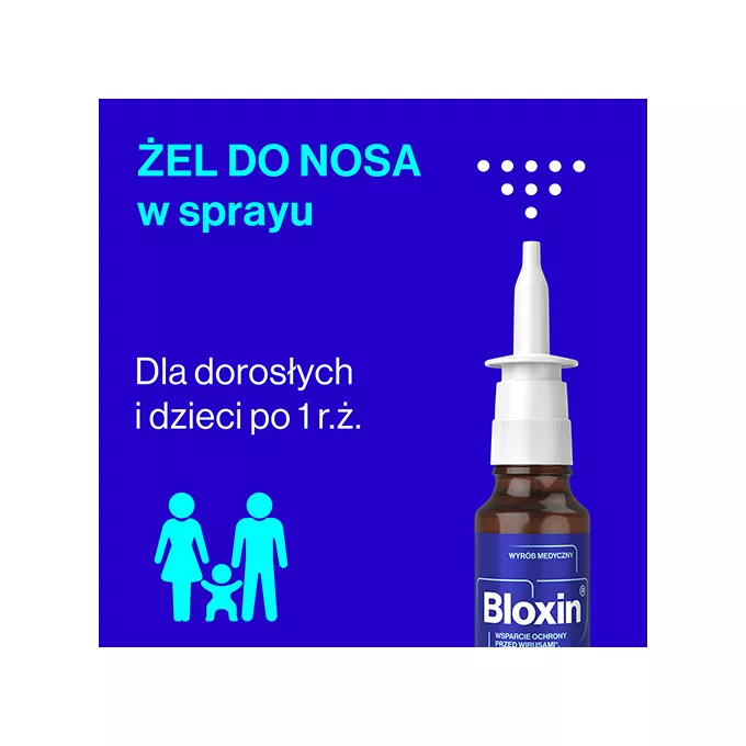 Bloxin - żel do nosa w sprayu, bariera przeciw wirusom, 20 ml - skład ...