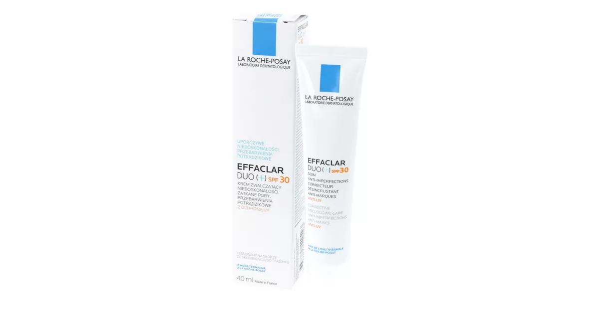 La Roche-Posay Effaclar Duo+ - krem zwalczający niedoskonałości, SPF30 ...