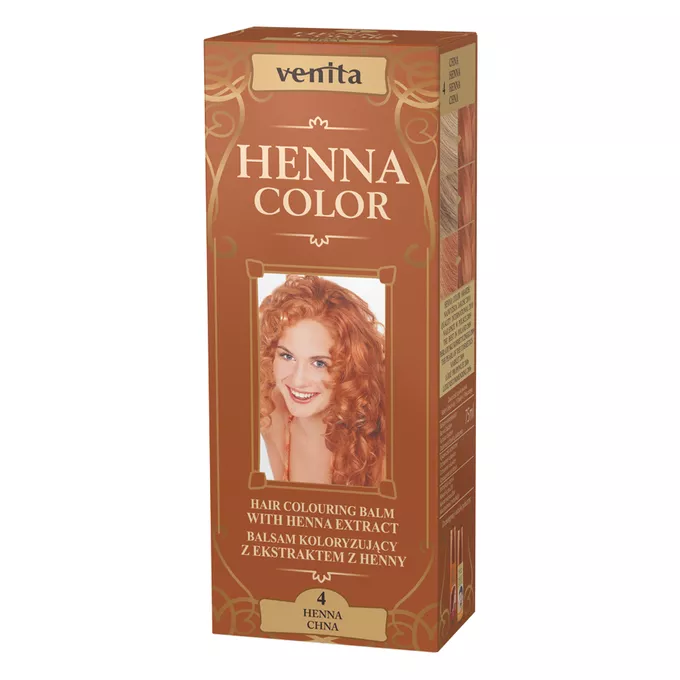Venita Henna Color - balsam koloryzujący z ekstraktem z henny, 4 Chna ...