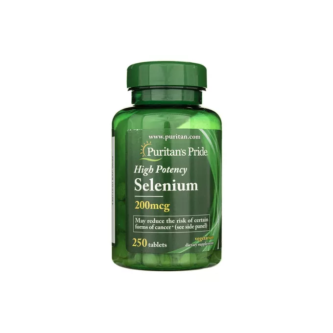 Puritan's Pride, Selenium (200 mcg), 250 tabletek - skład, cena, opinie ...