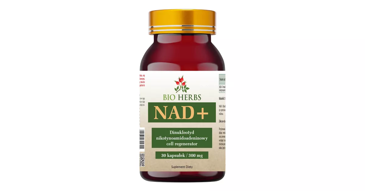 Bio Herbs NAD+ 300 mg, 30 kapsułek - skład, cena, opinie | iZielnik.pl