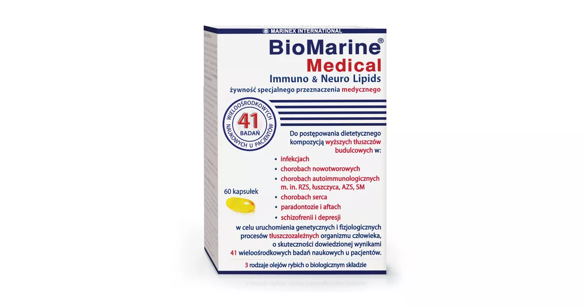 BioMarine Medical Immuno Neuro Lipids, 60 kapsułek - skład, cena ...