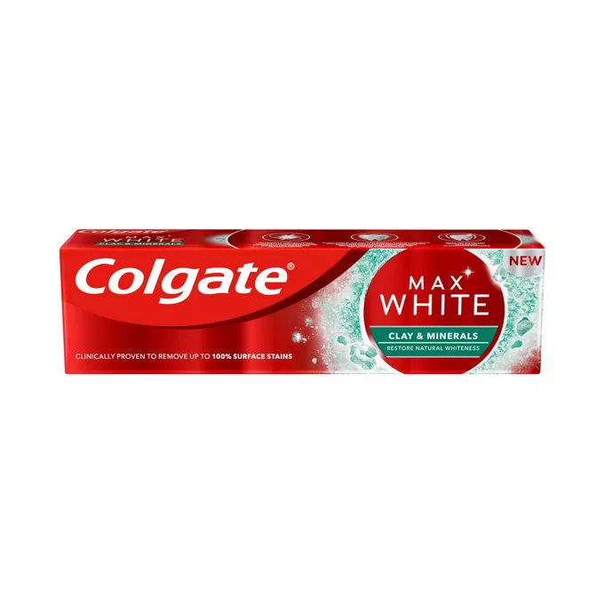 Colgate Max White Clay and Minerals - wybielająca pasta do zębów, 75 ml ...