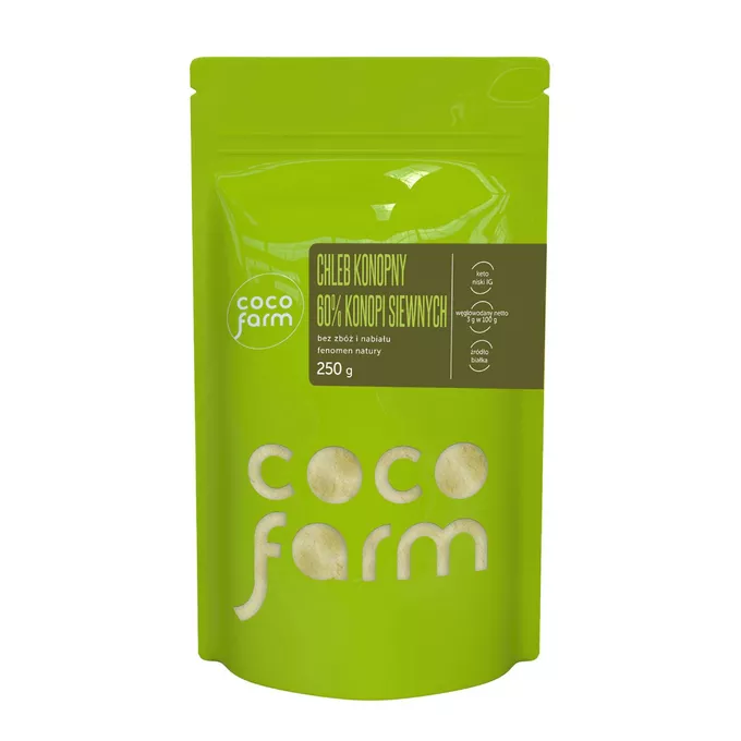 CocoFarm - chleb konopny keto 250 g - skład, cena, opinie | iZielnik.pl