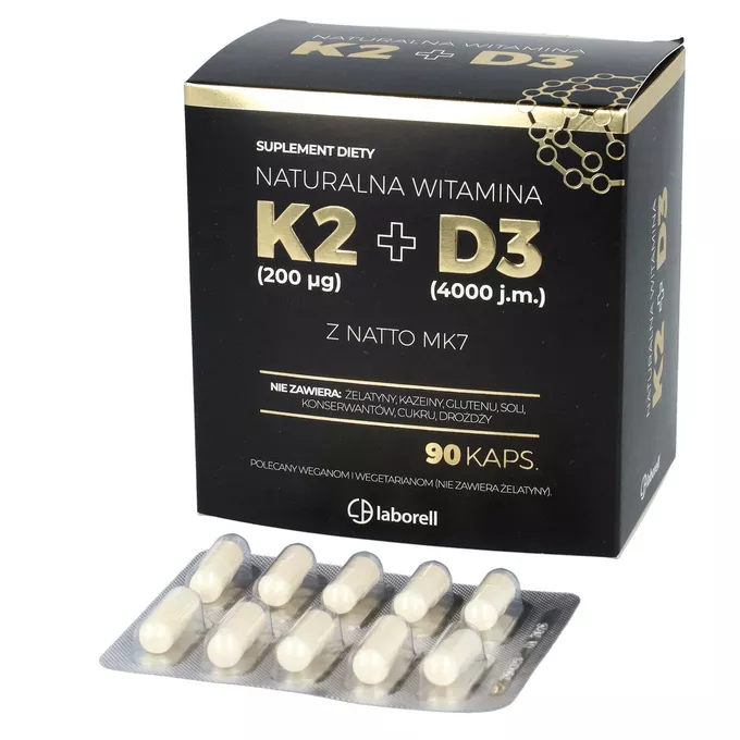 Laborell witamina K2 + D3 4000 j.m., 90 kapsułek - skład, cena, opinie ...