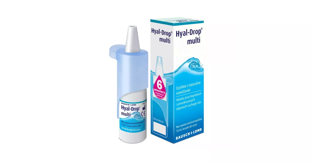 Hyal-Drop Multi - nawilżające krople do oczu, 10 ml - skład, cena ...