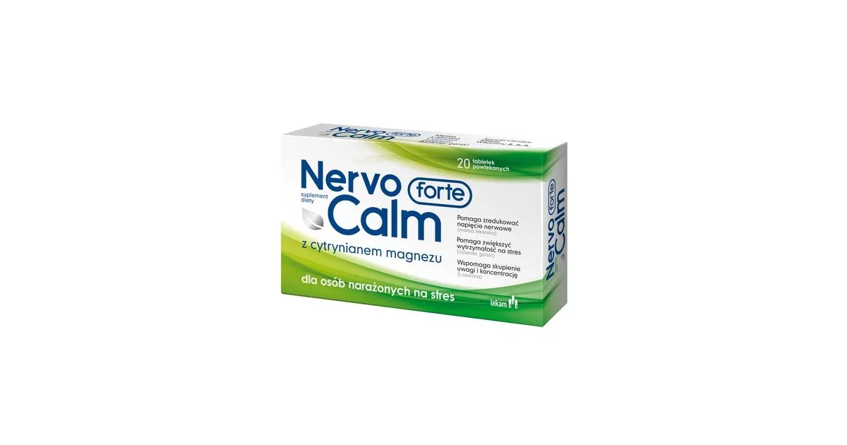 NervoCalm Forte, 20 tabletek - skład, cena, opinie | iZielnik.pl