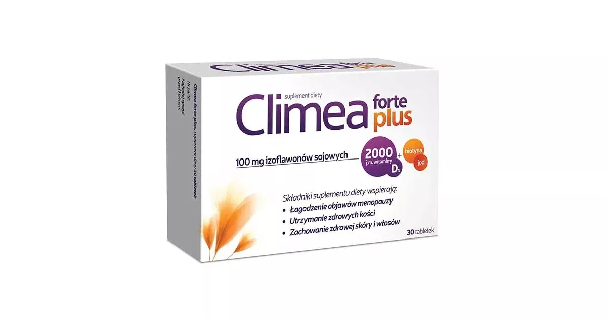 Climea Forte Plus, 30 tabletek - skład, cena, opinie | iZielnik.pl