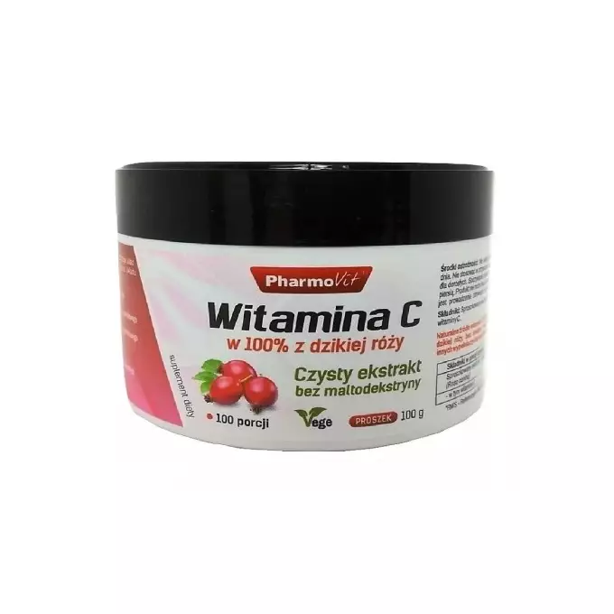 PharmoVit Witamina C z dzikiej róży, proszek, 100 g - skład, cena ...