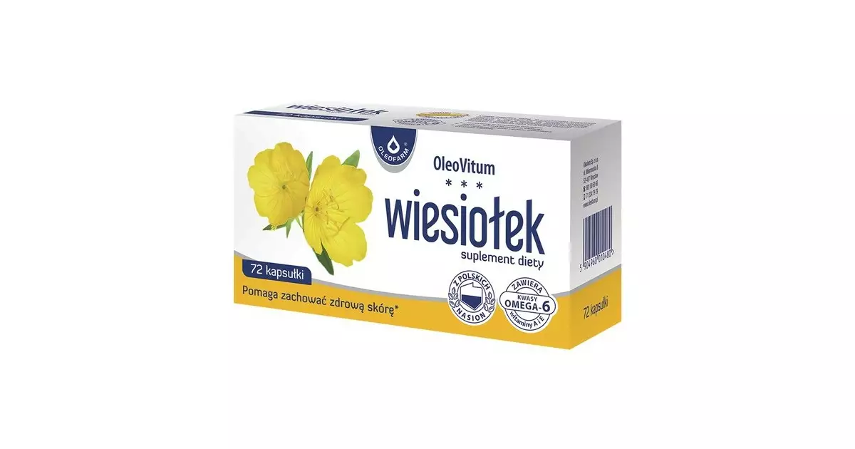wiesiołek OleoVitum - kapsułki, 72 sztuki - skład, cena, opinie ...