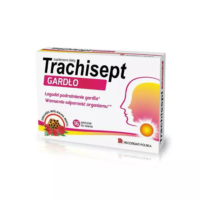 Trachisept suplement diety miód, dzika róża i malina - pastylki do ...