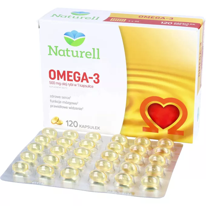 Naturell Omega-3 500 mg, 120 kapsułek - skład, cena, opinie | iZielnik.pl