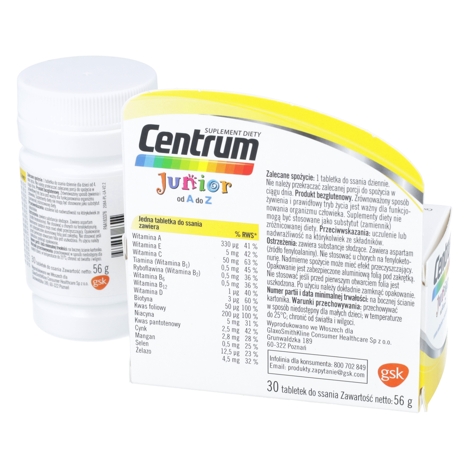 Centrum Junior dla dzieci, 30 tabletek do ssania - skład, cena, opinie ...