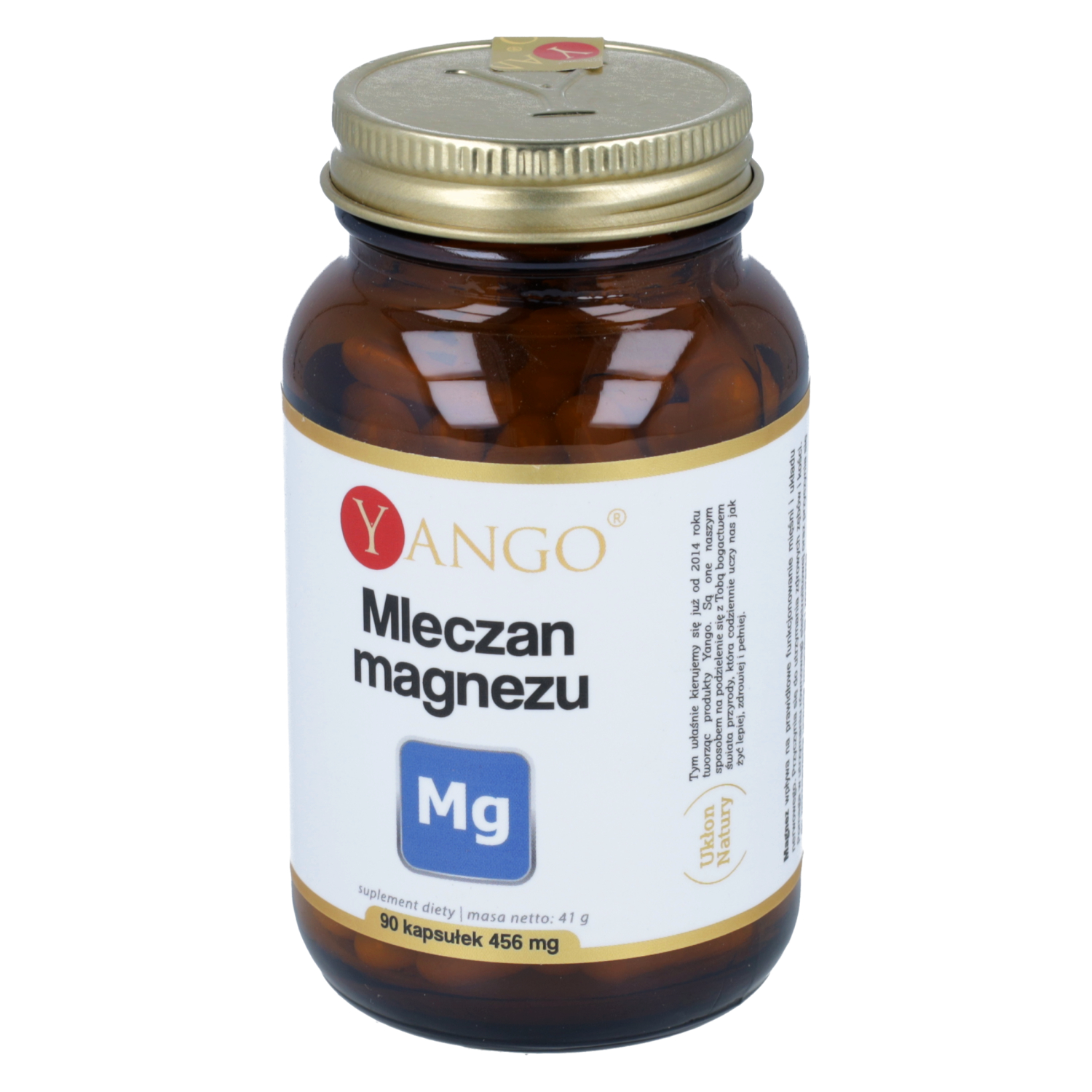 Yango Mleczan magnezu, 90 kapsułek - skład, cena, opinie | iZielnik.pl