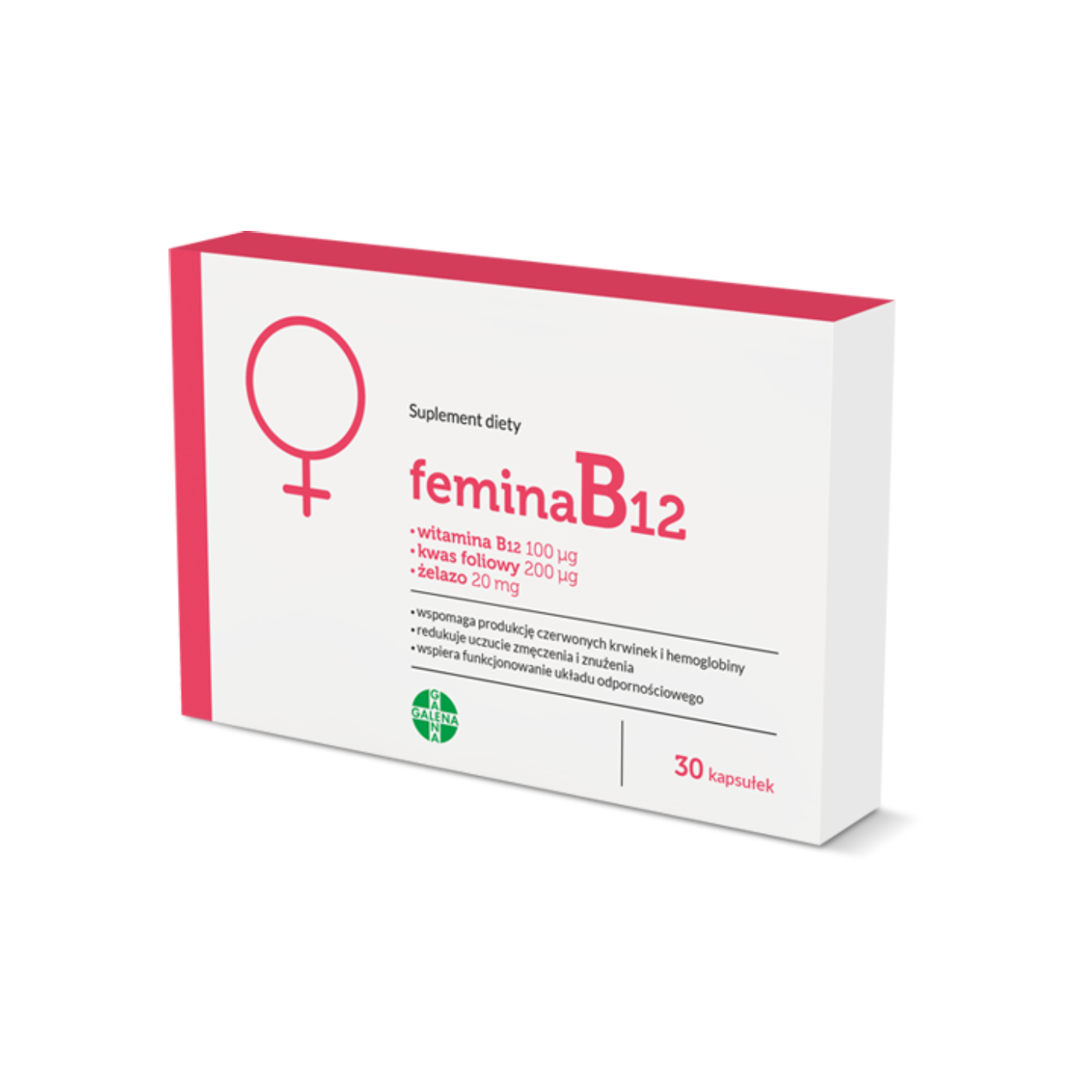 Femina B12, 30 kapsułek - skład, cena, opinie | iZielnik.pl
