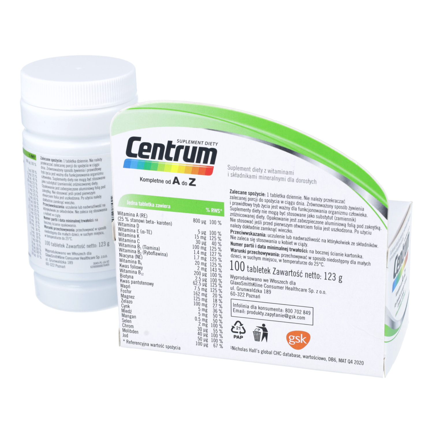 Centrum Kompletne od A do Z, 100 tabletek - skład, cena, opinie ...