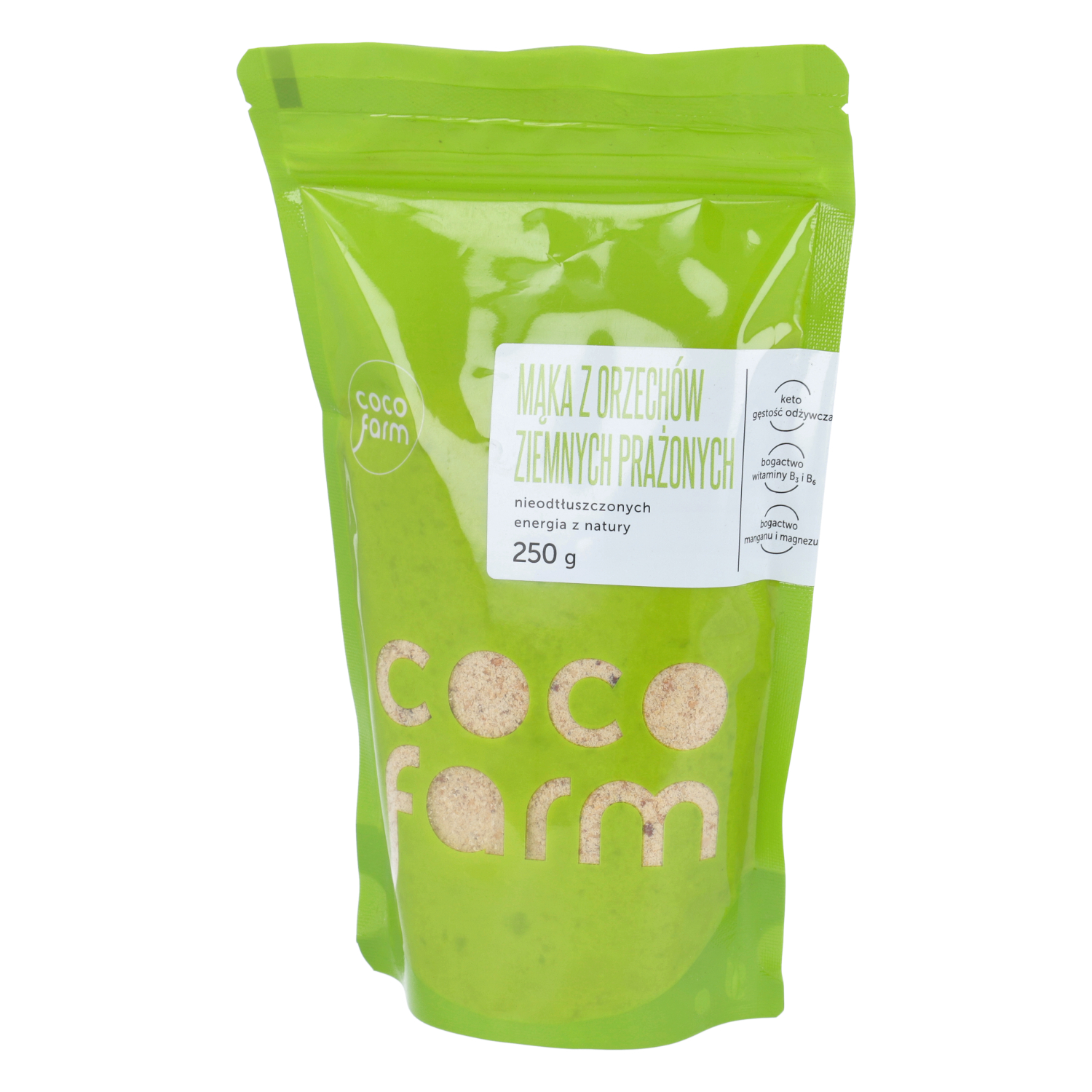 CocoFarm - mąka z orzechów ziemnych prażonych, 250 g (Data ważności: 15.12.2023) - skład, cena ...