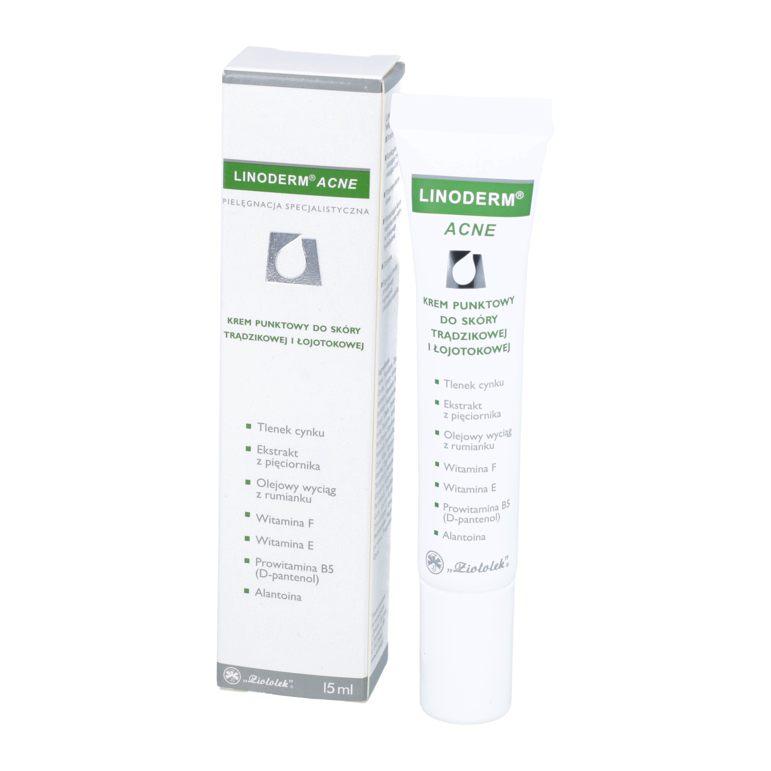 LINODERM ACNE - krem punktowy do skóry trądzikowej i atopowej, 15 ml ...